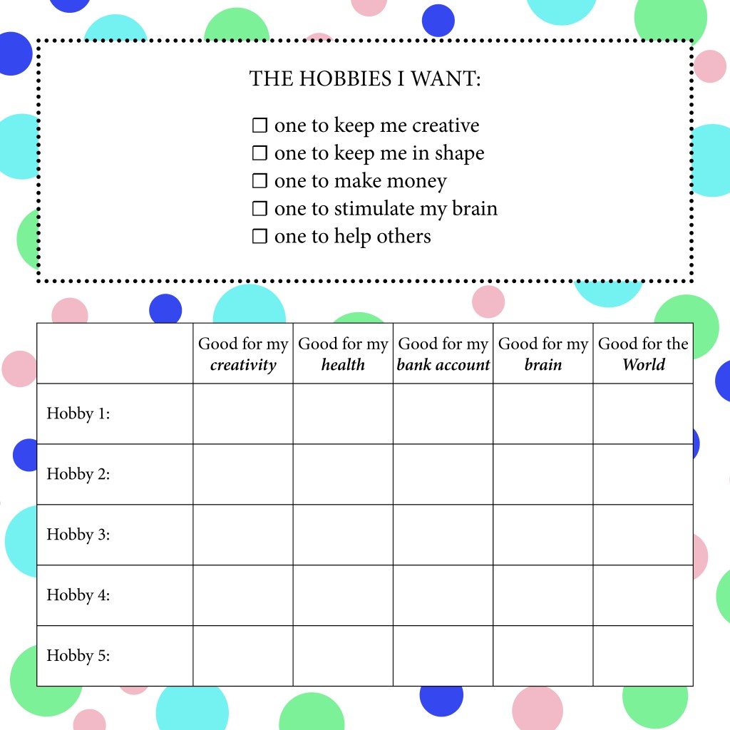 How many hobbies should you add to your schedule? | Beautiful Things