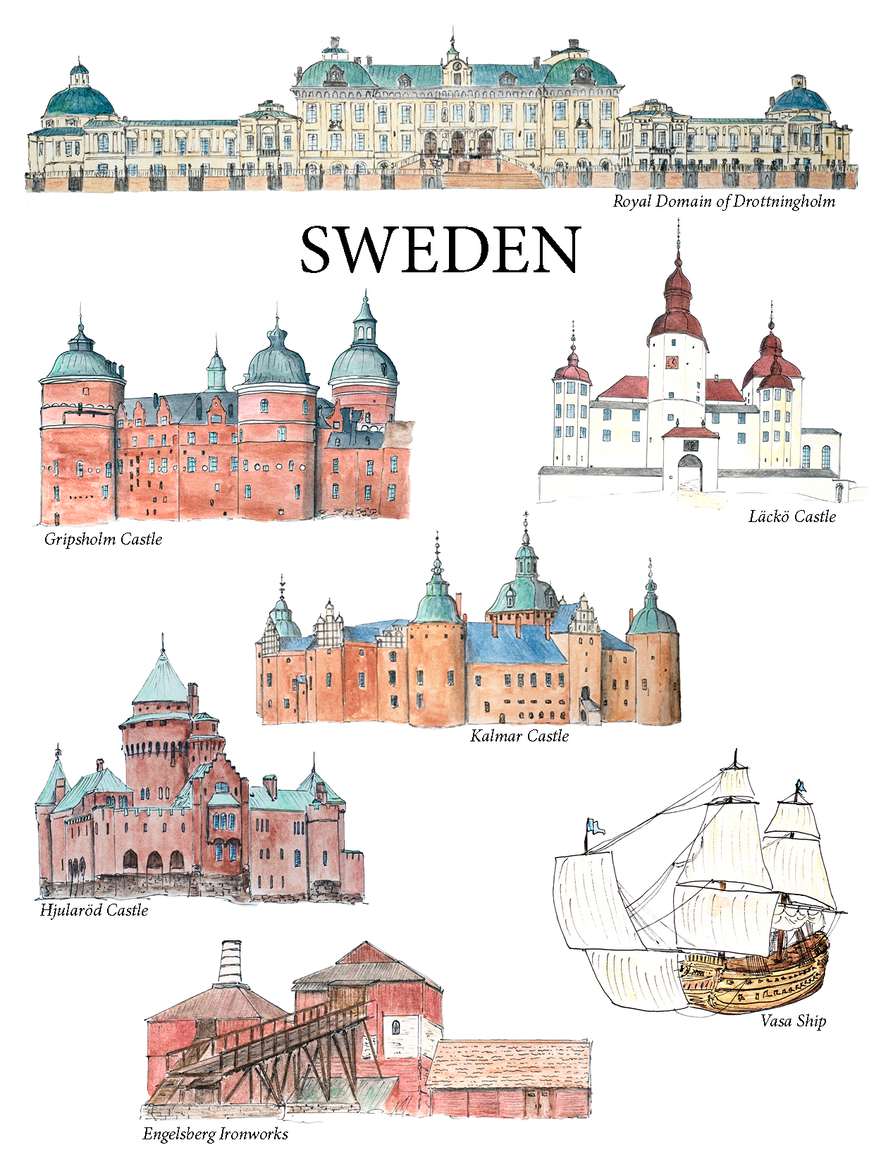 New Road Trip map: Destination Sweden! | Beautiful Things